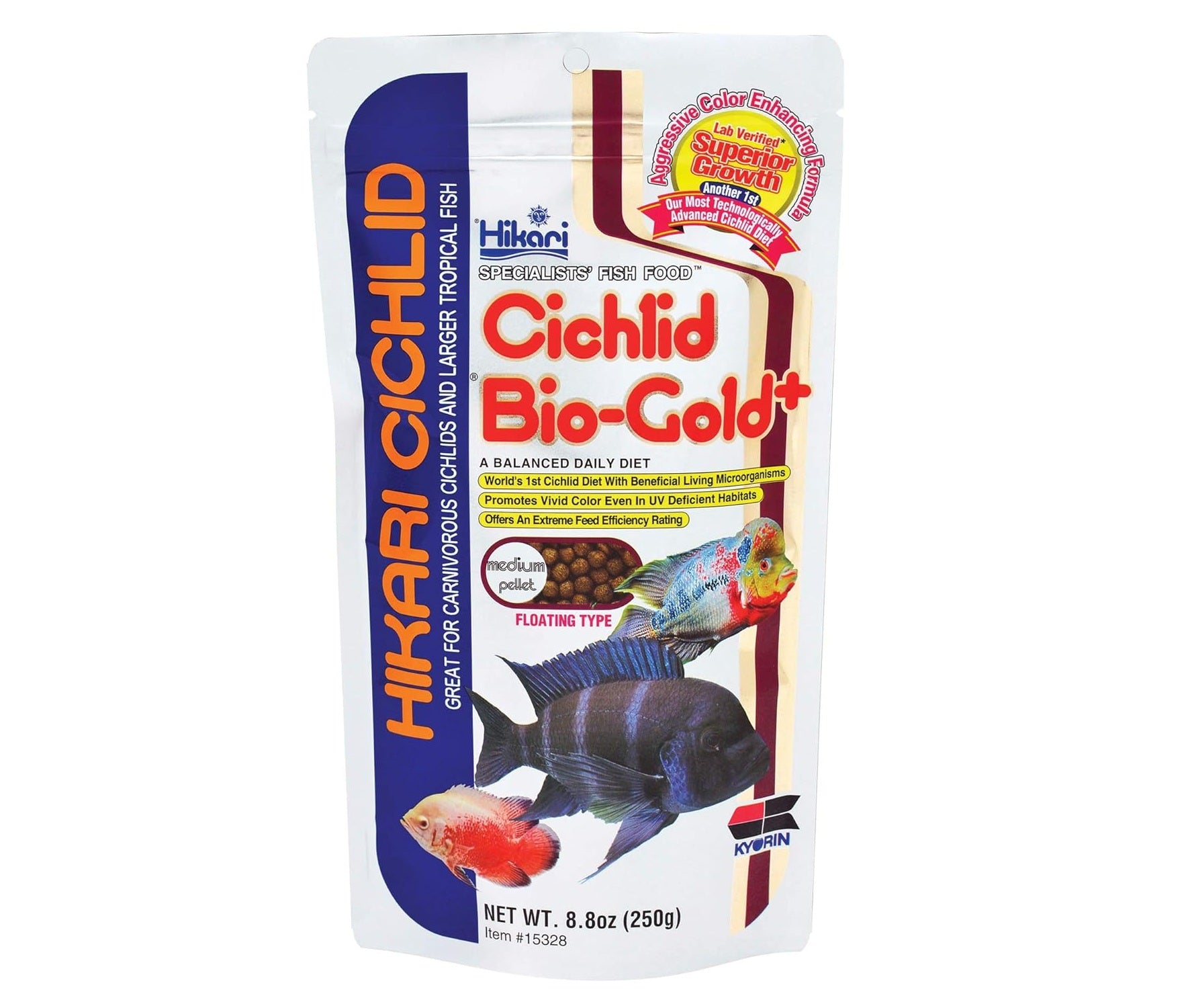 Hikari Cichlid Biogold Plus Medium 250gm FLOATING TYPE – Chennai Aqua ...