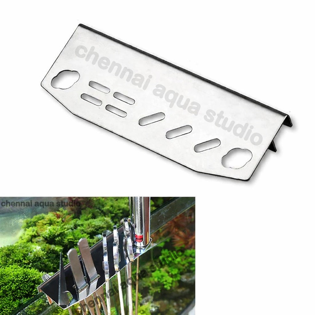 Stainless Steel Aquarium Tool Holder Rack | Tank & Cabinet Mount Stora ...