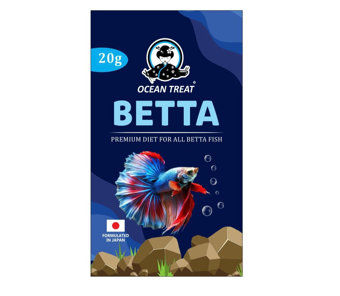 OCEAN TREAT BETTA – Premium Diet for All Betta Fish (20g) Formulated i ...